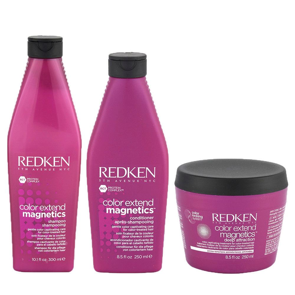 Redken Kit2 Color extend magnetics Shampoo 300ml Conditioner 250ml Mask ...