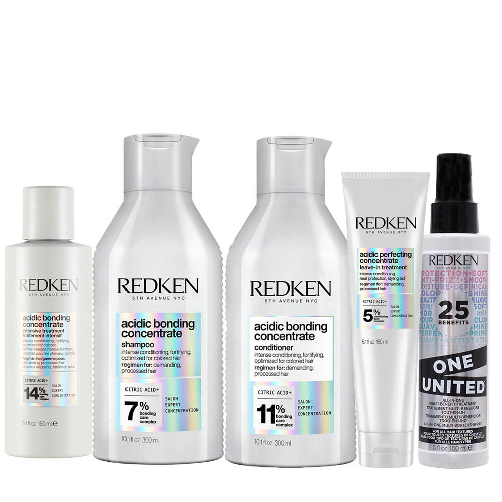 Redken ABC Pre Treatment 150ml Shampoo 300ml Conditioner 300ml Leave-in ...